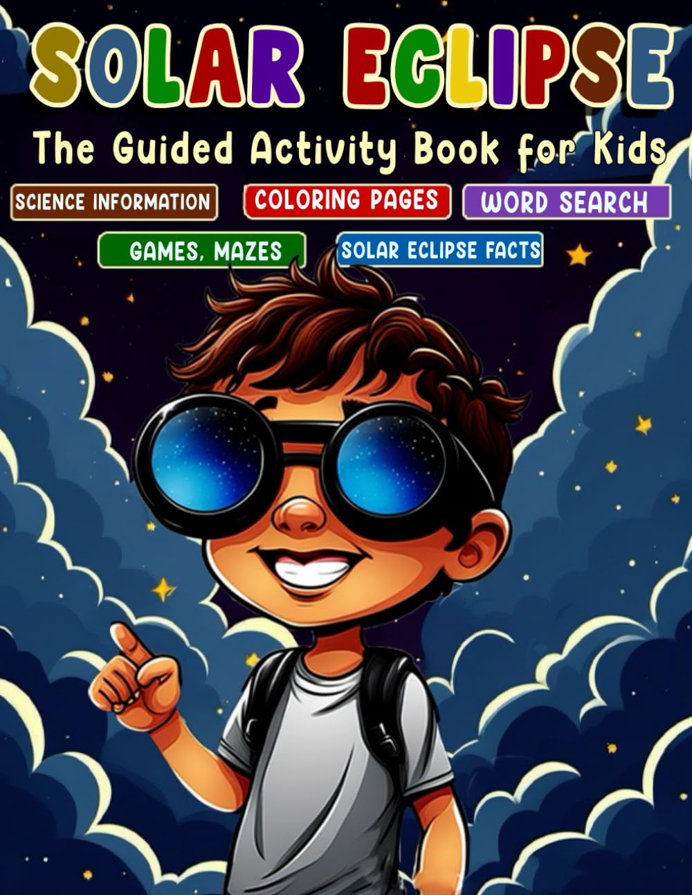 solar eclipse 2024 kids: the Educational Guided Activity Book with ...