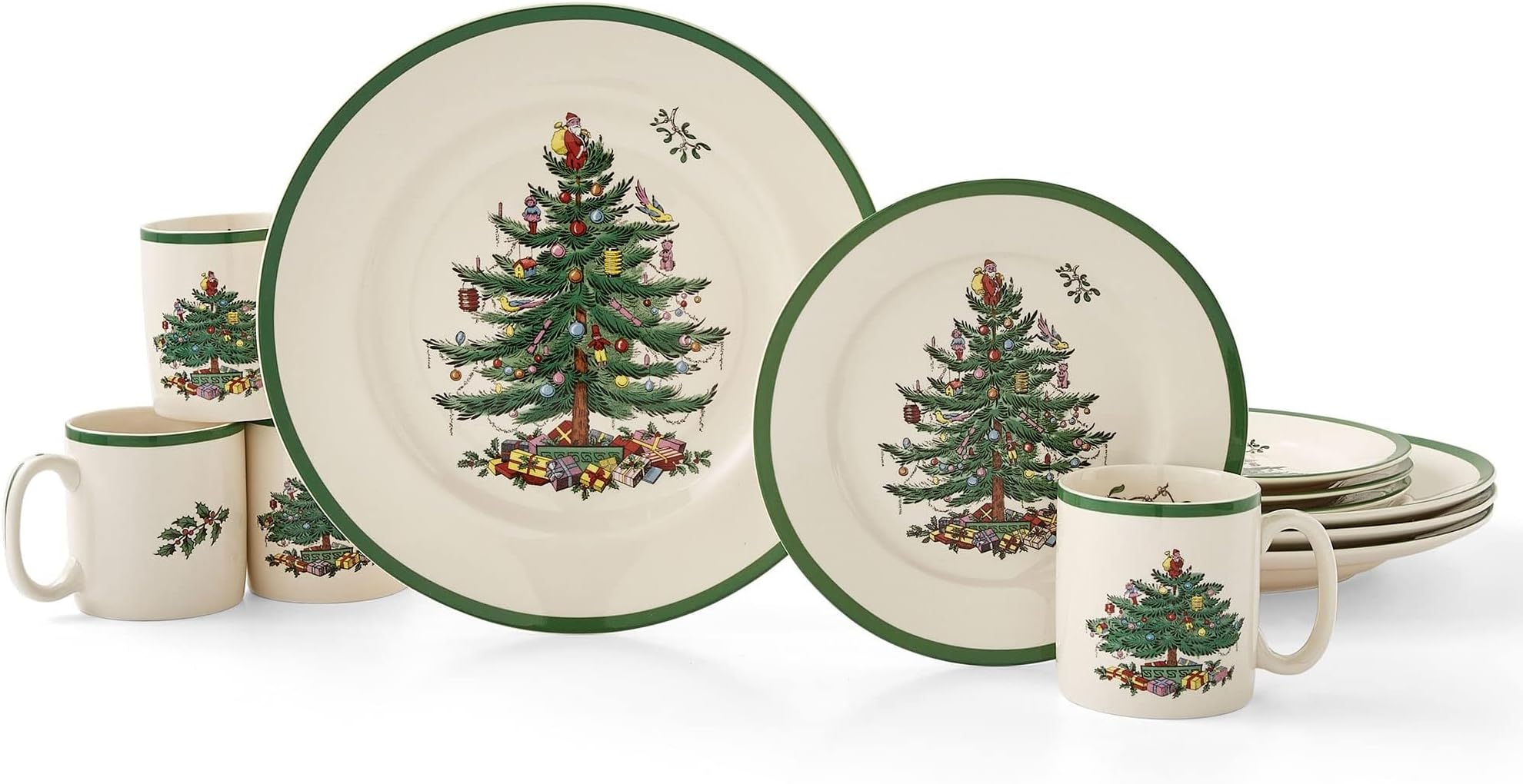 Amazon.com | Lenox 895051 Merry Grinchmas 12-Piece Dinnerware Set ...