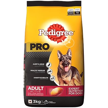 Buy Pedigree PRO Expert Nutrition Active Adult Large Breed Dog (18 ...