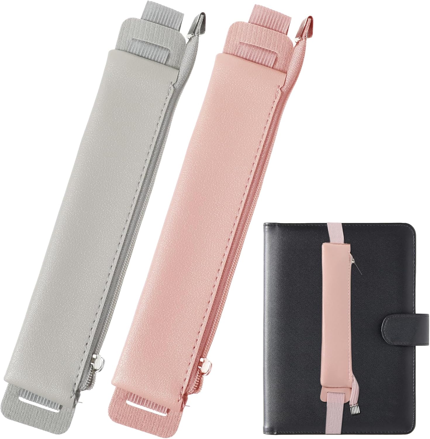 Amazon.com: Elastic Pen Holder for Notebook, 2 Pcs Notebook Pen Holder ...