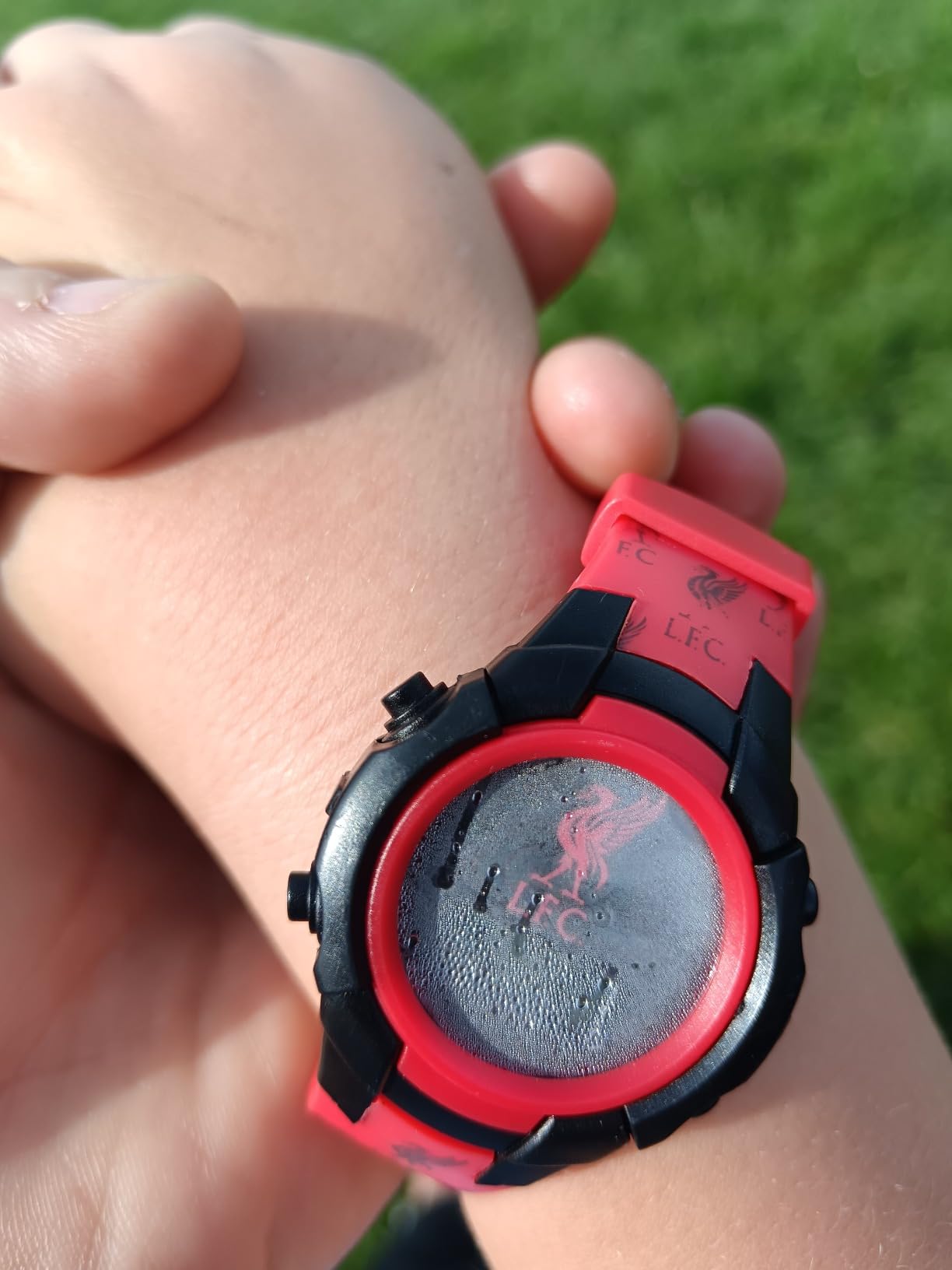 Liverpool Football Club Boy's Digital Quartz Watch with Silicone Strap ...