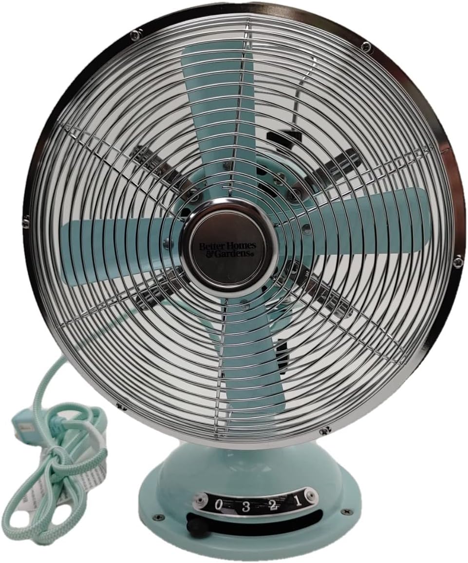 Amazon.com: 8" All Metal Durable Tabletop Fan Retro Antique Style 3 ...