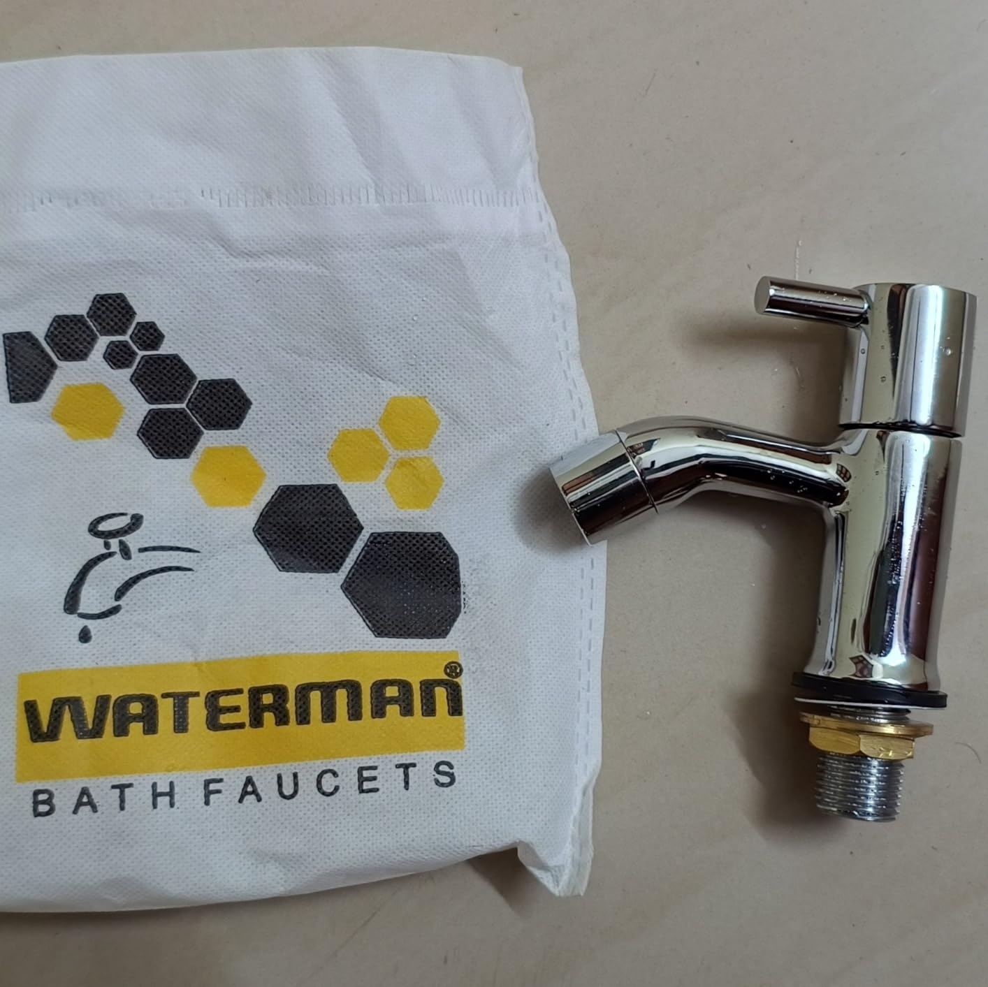 Waterman Aria Pillar Tap for Wash Basin and Sink Table Top Brass Chrome ...