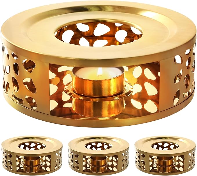 Amazon.com: HOIGON 3 PCS Teapot Warmer, Stainless Steel Brushed Tea Pot ...