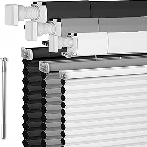 Amazon.com: SENXIEN Cordless No Drill No Tools Top Down Bottom Up ...