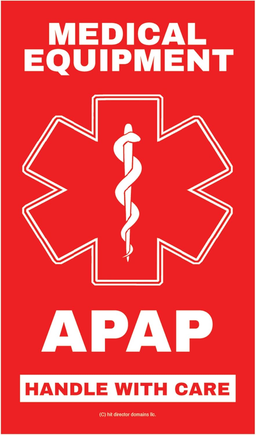Amazon.com: APAP Medical Alert Equipment Luggage Tag - Handle with Care ...