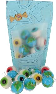 One Flavor Candy Earth Gummy Planet Gummi Candy Variety Pack with Eye ...
