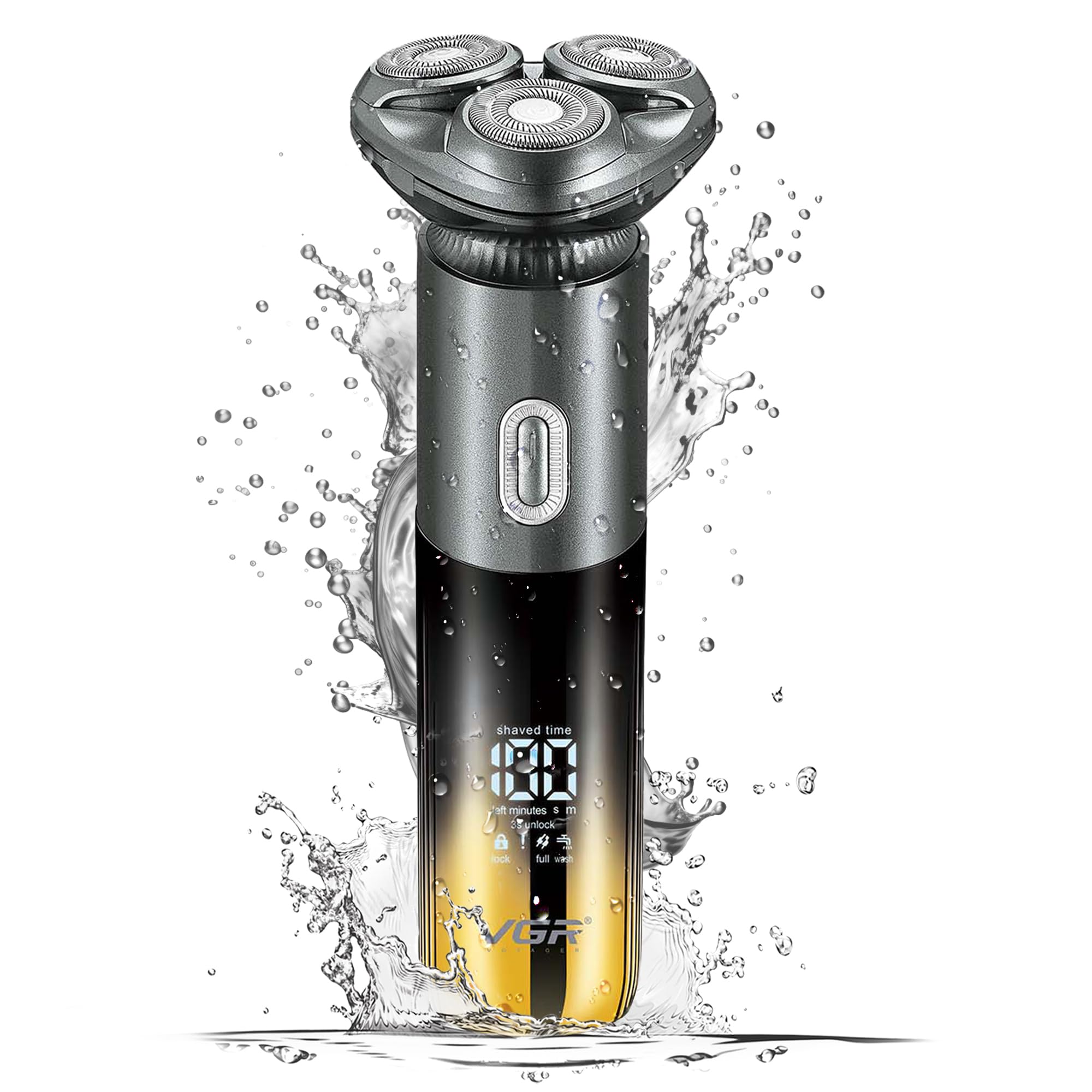 VGR Electric Rotary Shaver for Men - Face Beard Hair Razor - Cordless ...