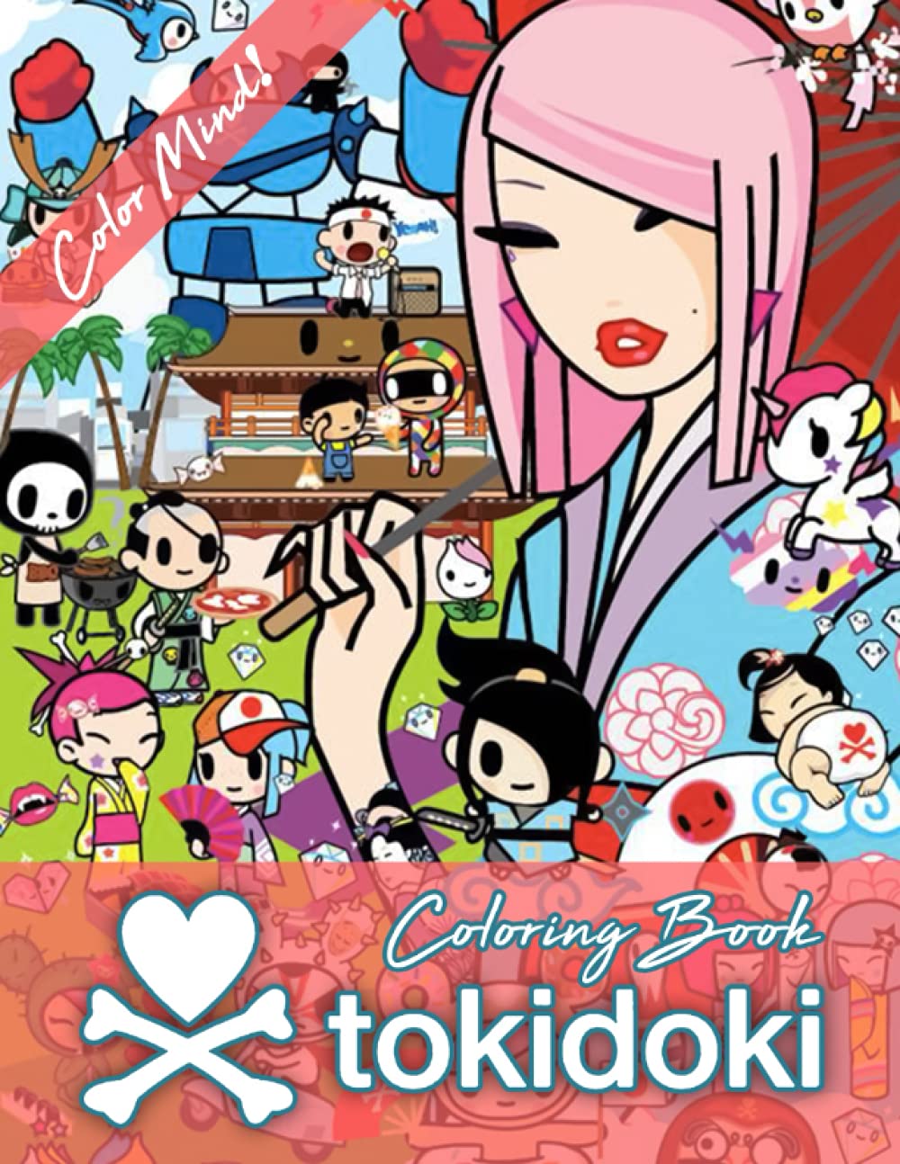 Buy Color Mind! - Tokidoki Coloring Book: Jumbo Giant Coloring Images ...