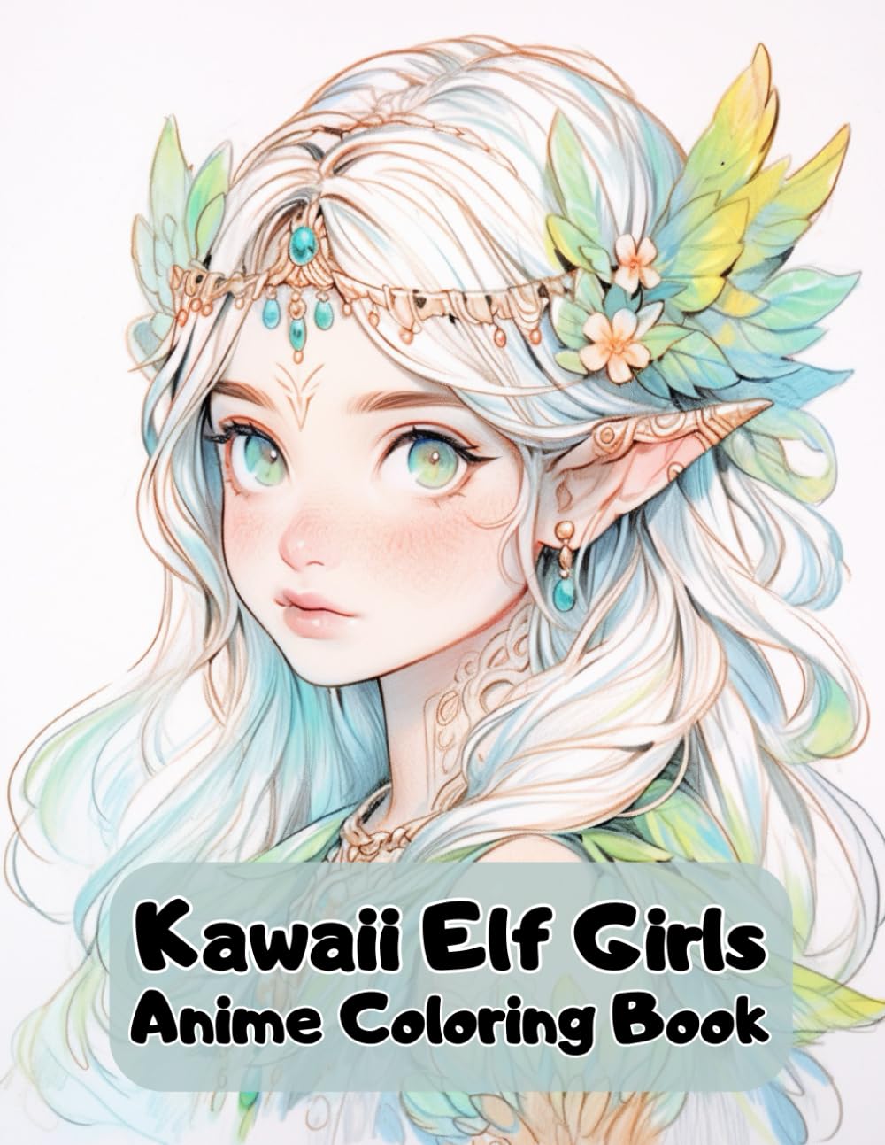 Amazon.com: Kawaii Elf Girls Anime Coloring Book: Cute Elves To Color ...