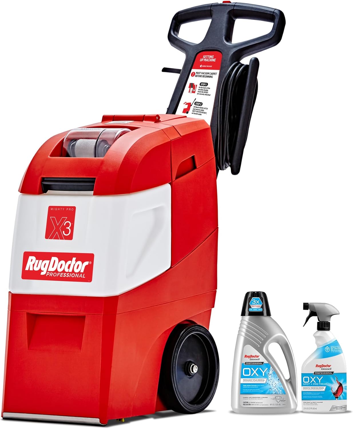 Amazon.com: Rug Doctor X3 Commercial Carpet Cleaner - Large Red Oxy Pro ...