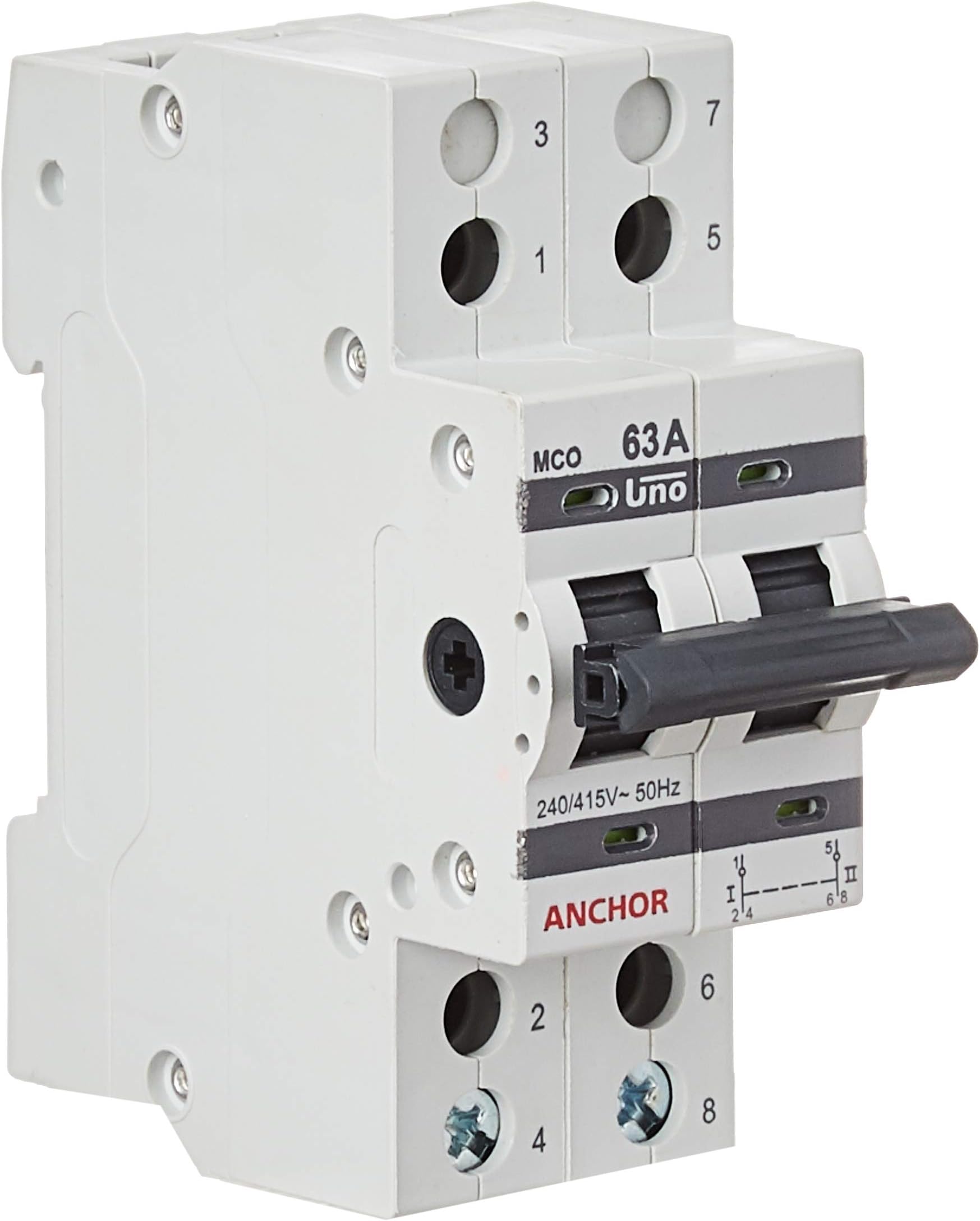 Anchor by Panasonic 98082 UNO Series 32 Ampere Dual Pole Change Over ...