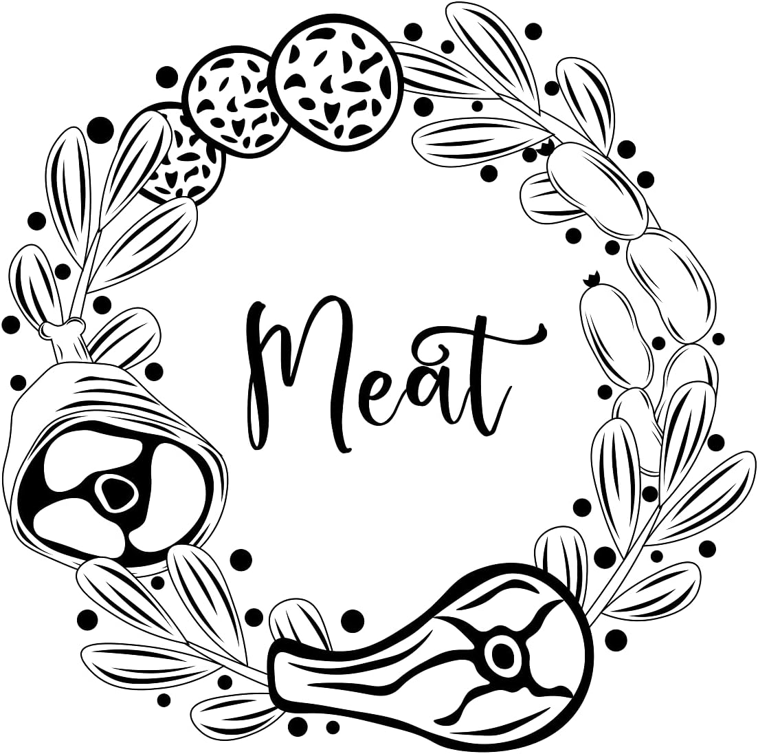 Amazon.com - Inspirational Quote Meat Healthy Sticker Motivational ...