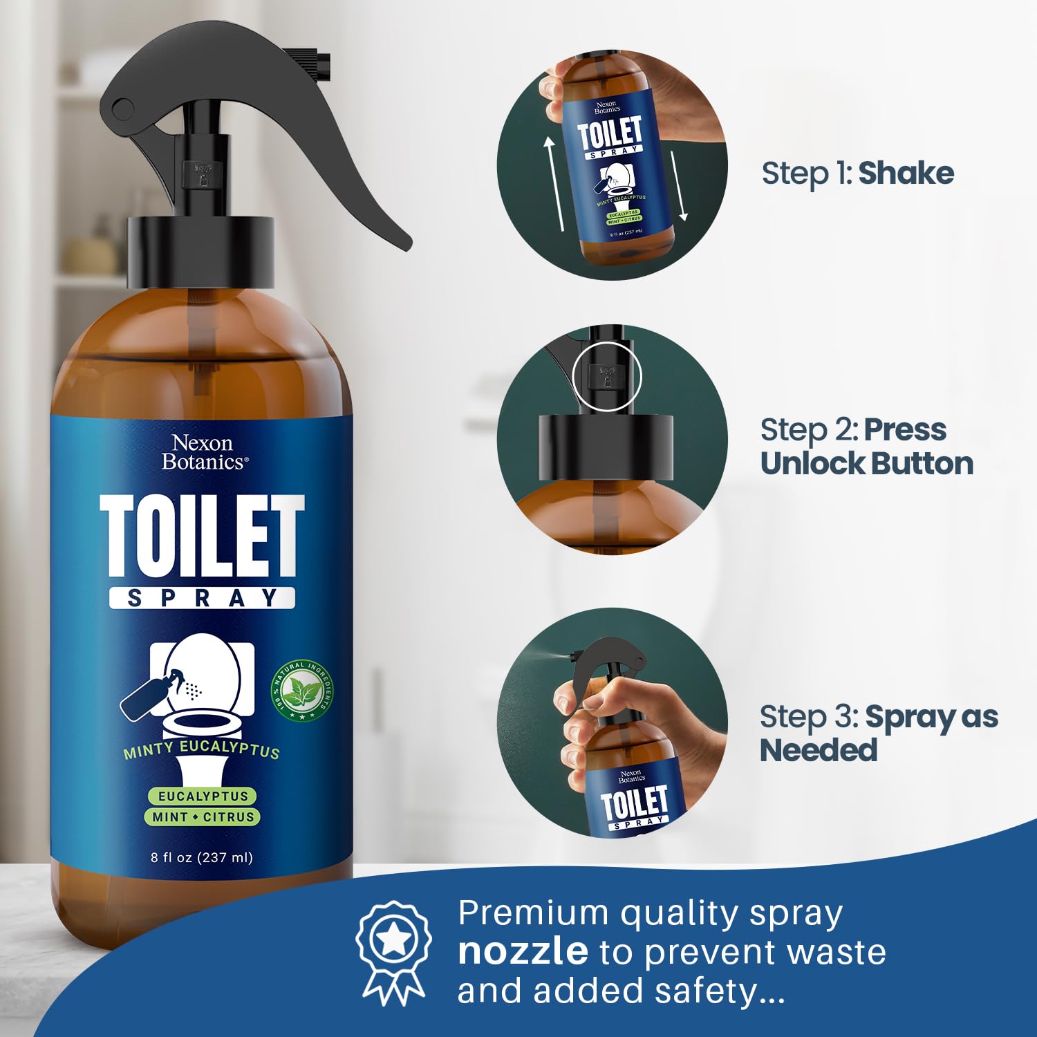 Snapklik.com : Minty Eucalyptus Toilet Spray 8 Fl Oz - Before You Go ...