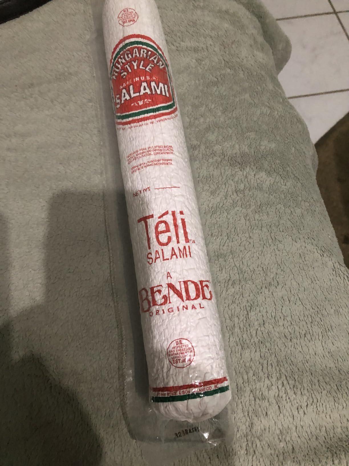 Amazon.com : Bende | Teli Salami | Dry Salami | Hungarian style | appx ...