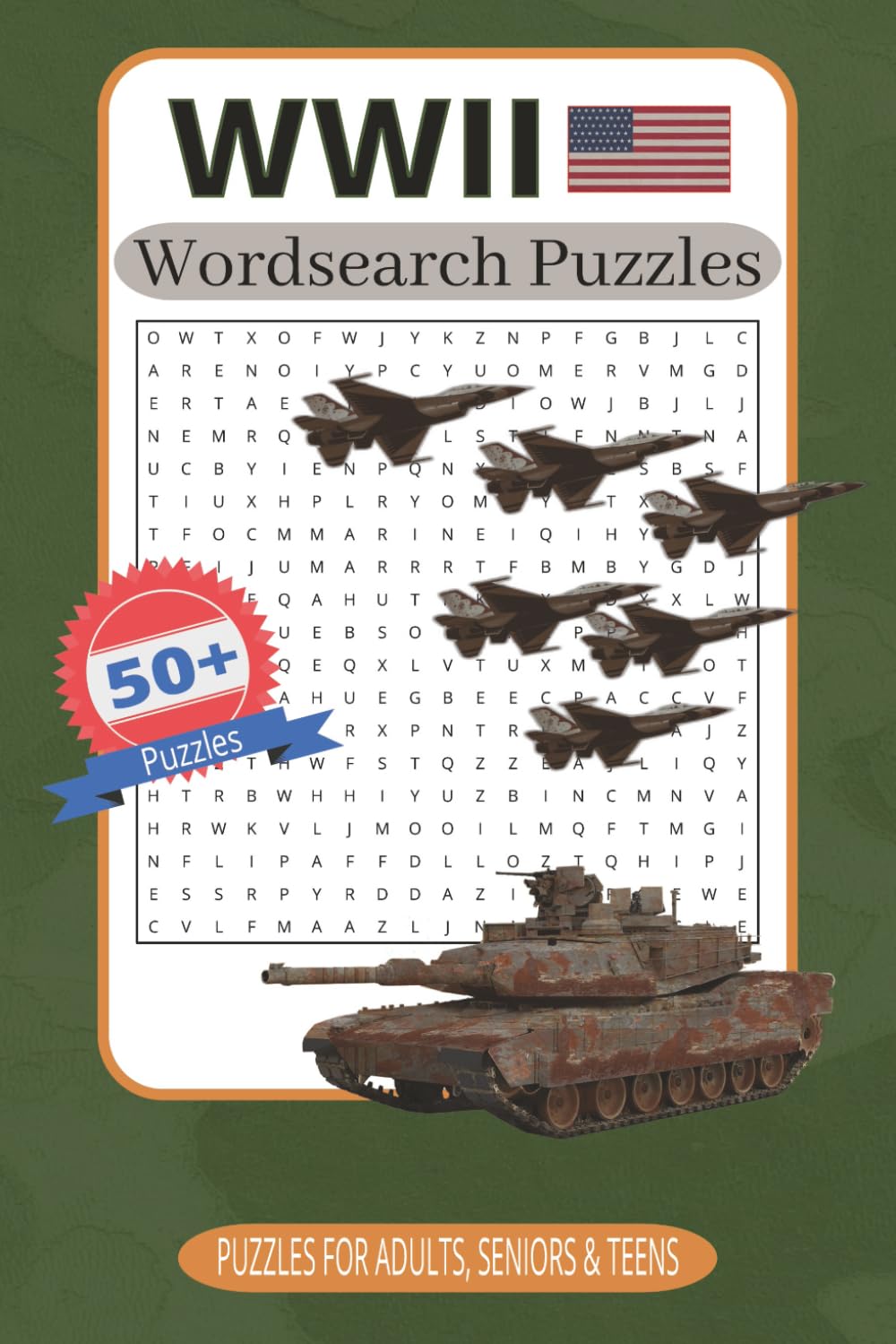 WWII Word Search Puzzle Book: Word Searches with Easy-to-Read Print ...