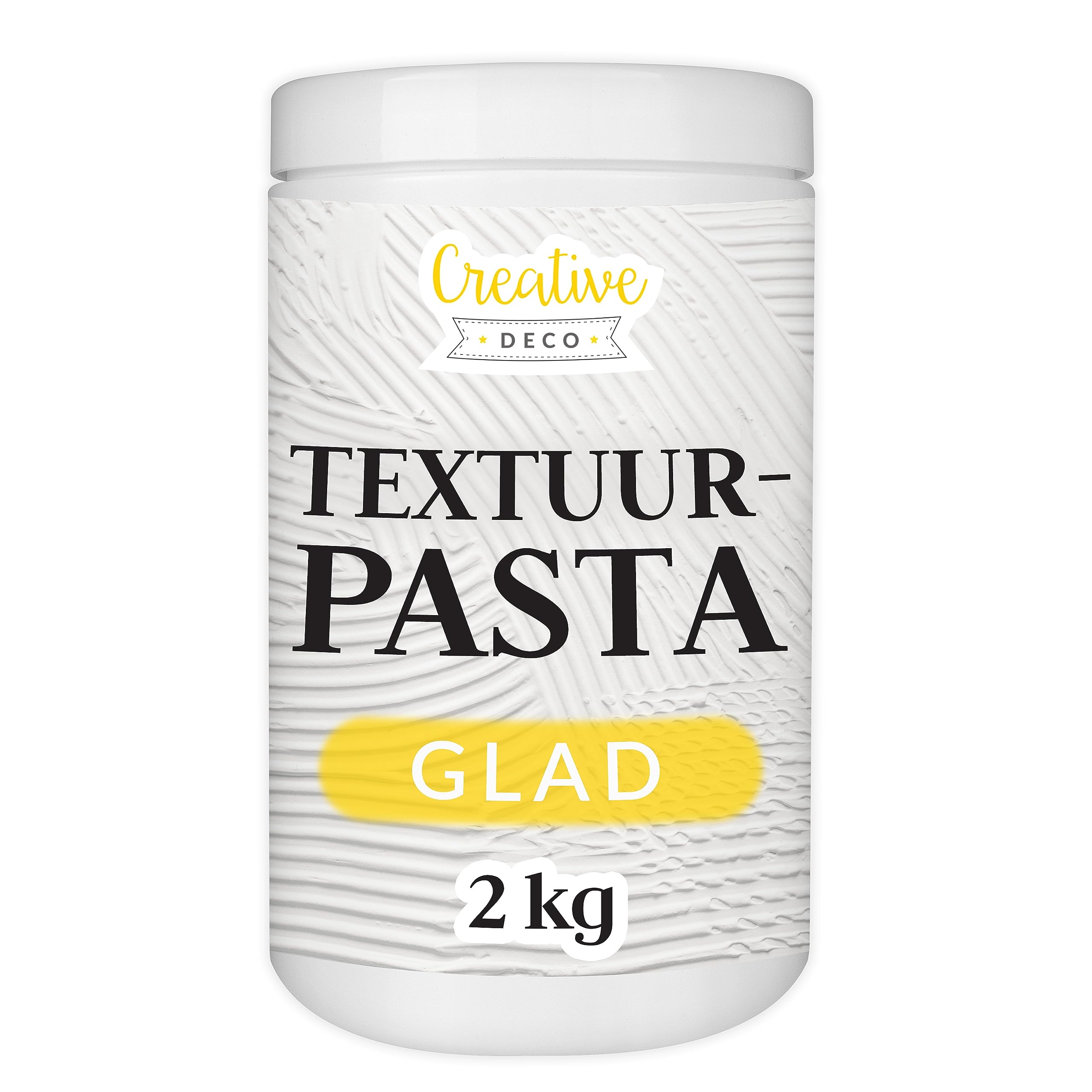 Creative Deco Structuurpasta met Gladde 2 kg | Witte Fijne Pasta voor ...