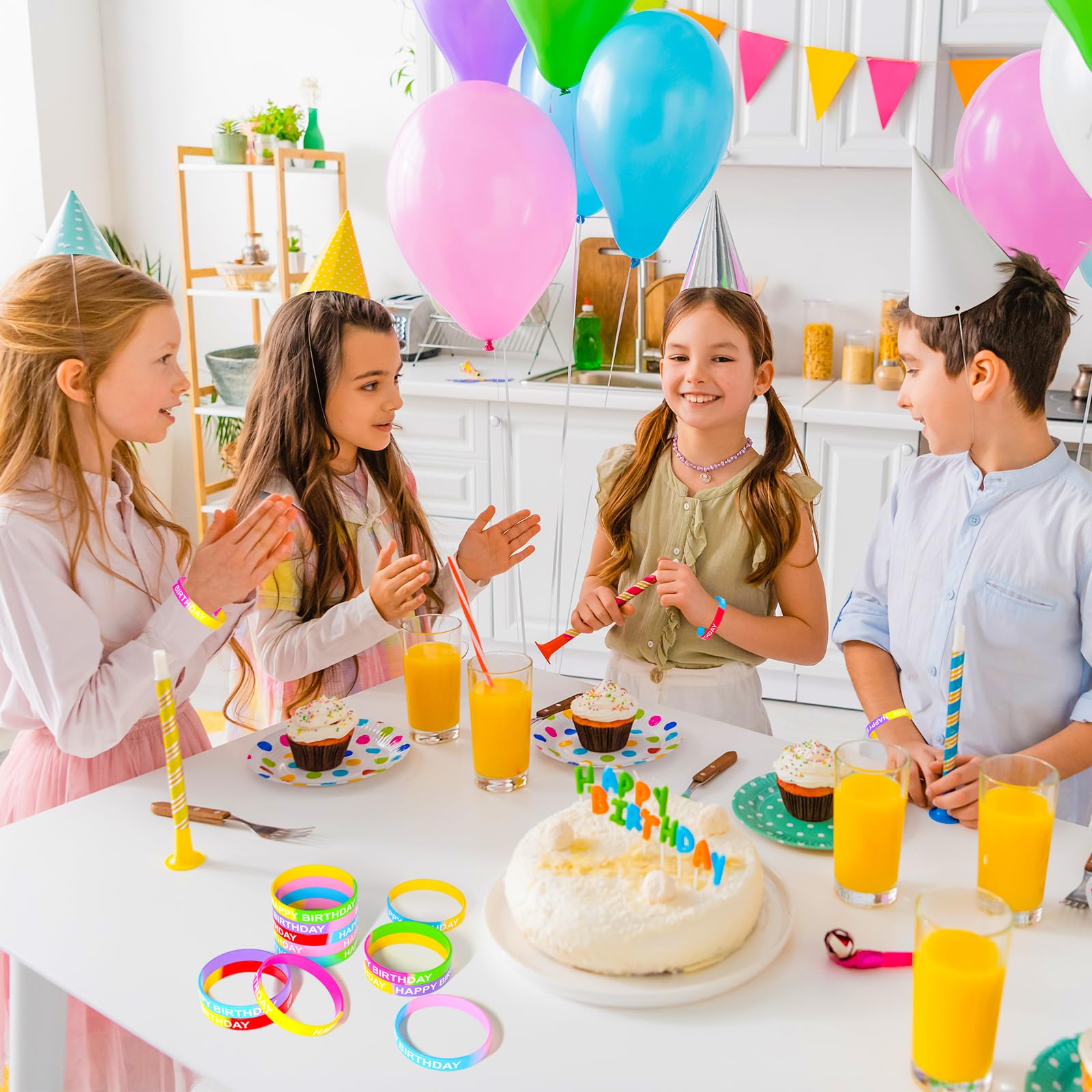 Snapklik.com : Happy Birthday Rubber Bracelets 12 Styles Silicone ...