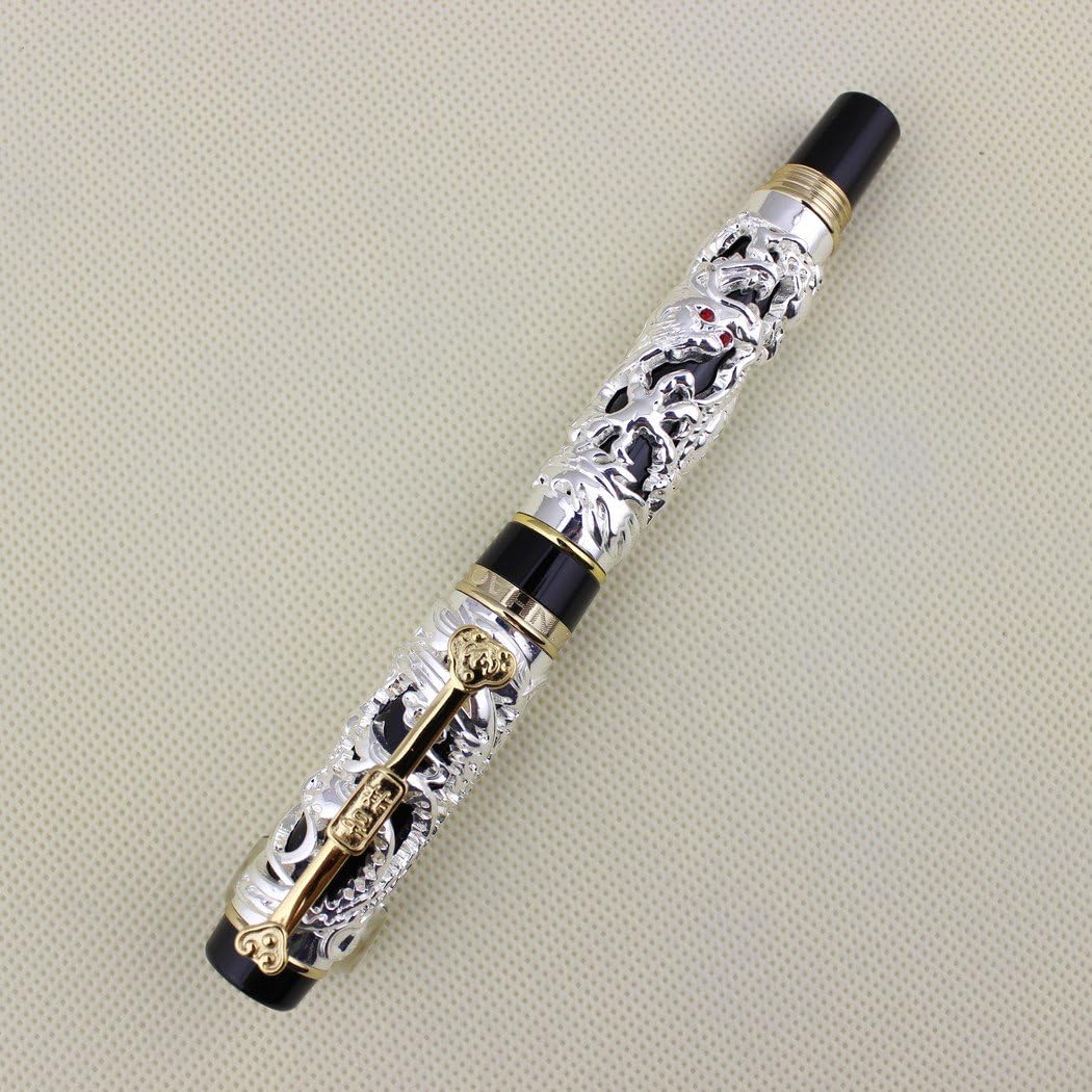 Amazon.com : Gullor Advanced Fountain Pen Jinhao Chinese Dragon Bronze ...