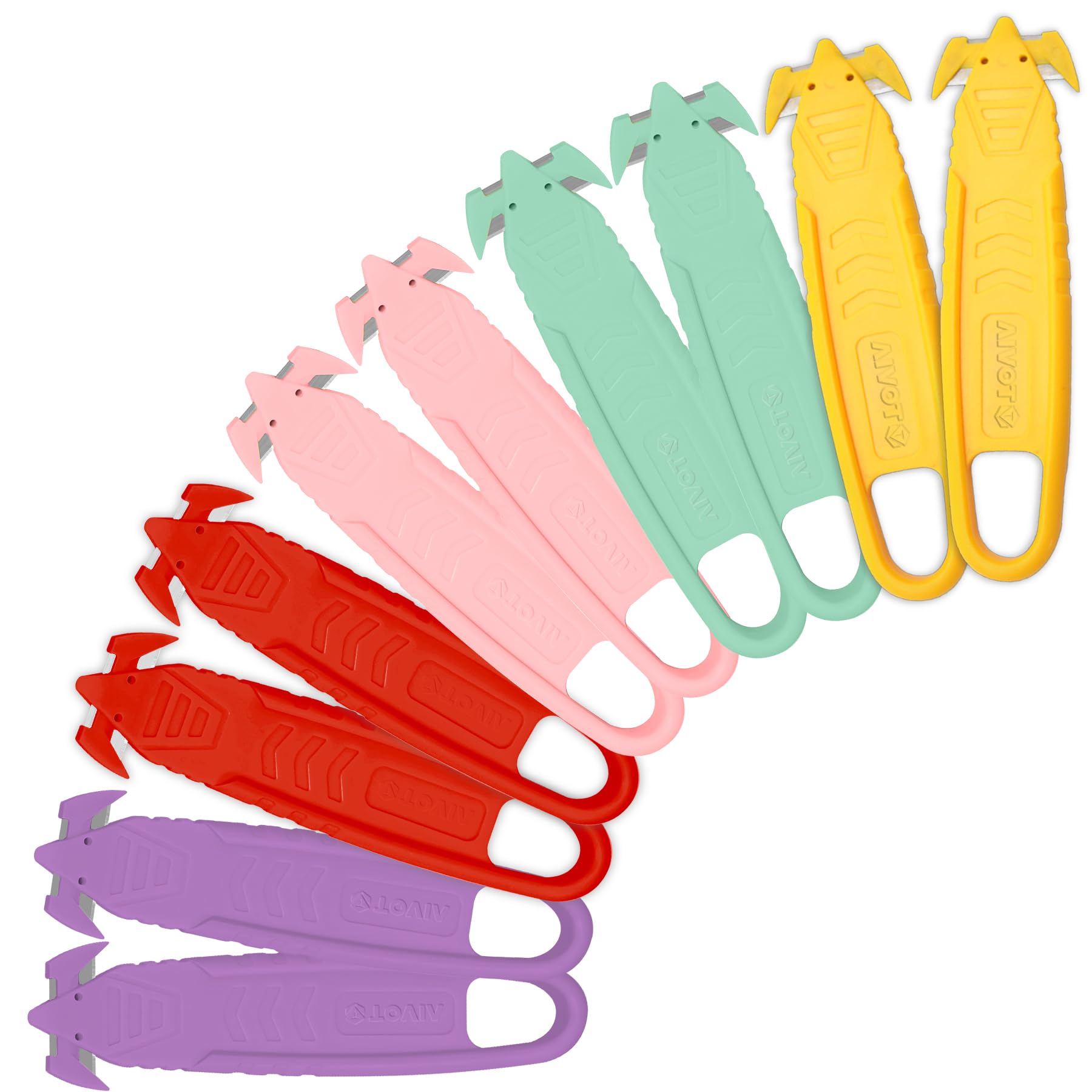 Safety Box Cutter, T TOVIA SK2 Stainless Steel Concealed Blade Package ...