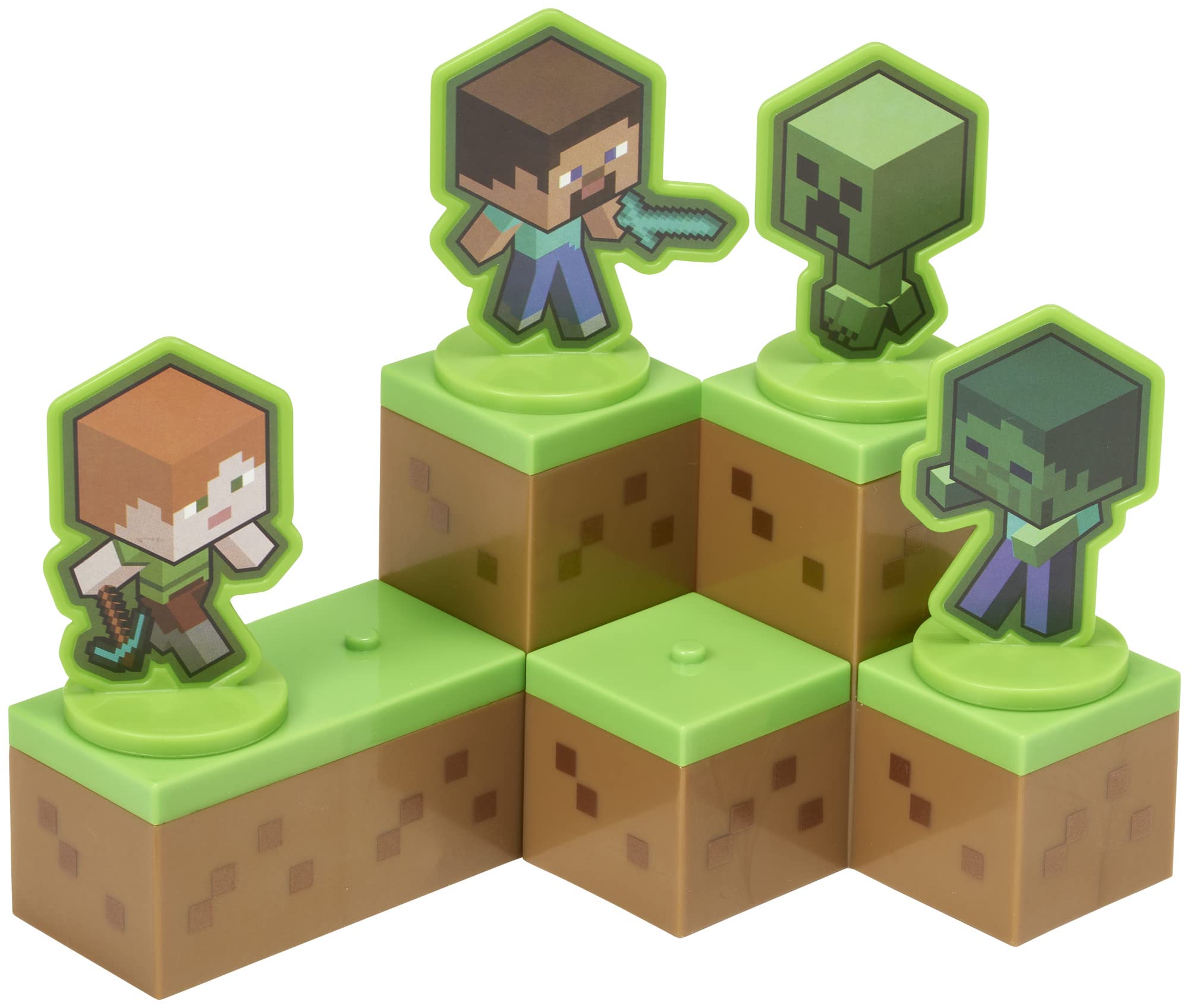 Snapklik.com : DecoSet Mobs Beware Minecraft Cake Topper, 6-Piece ...