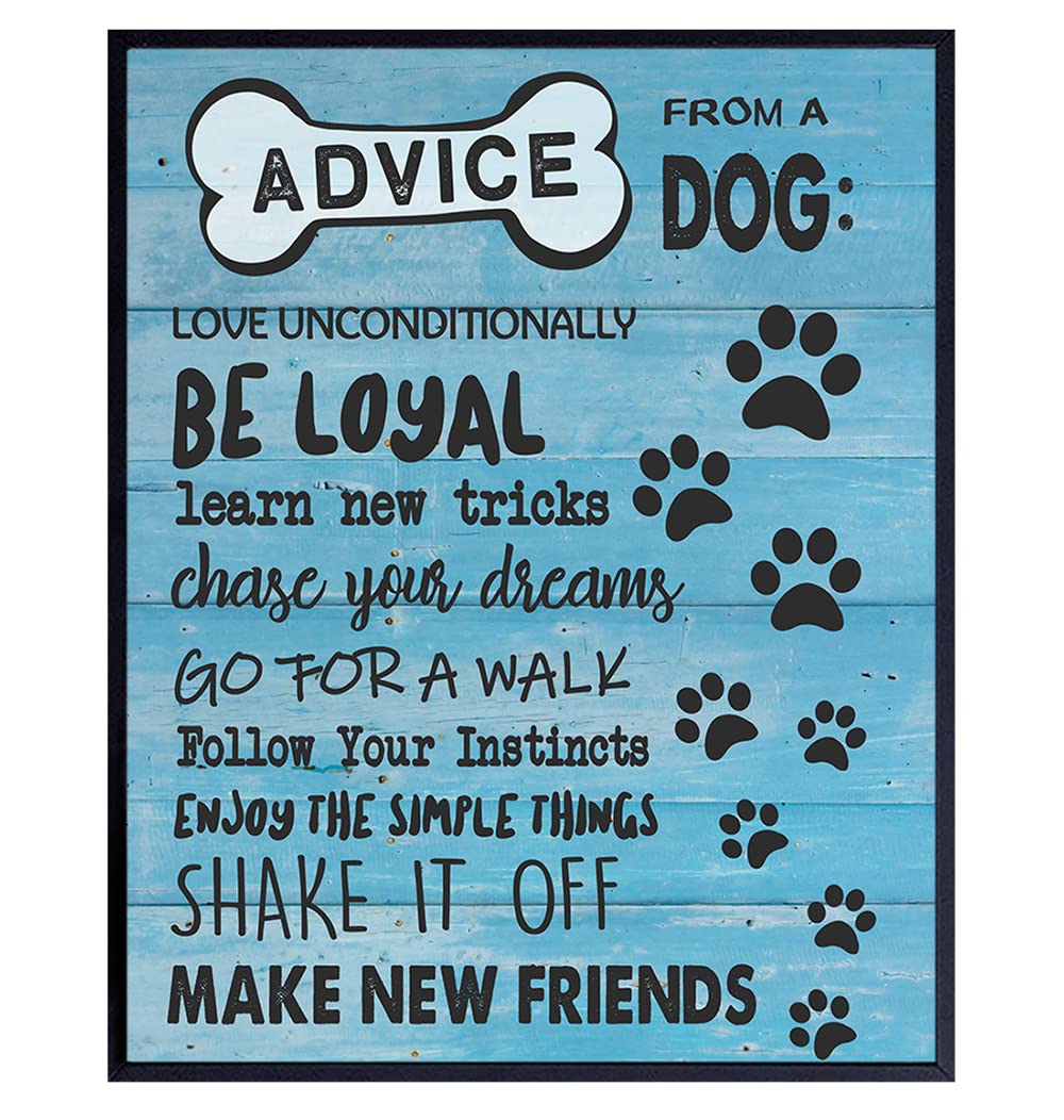 Amazon.com: Dog Quotes Wall Decor - Dog Wall Decor - Dog Lover Gifts ...