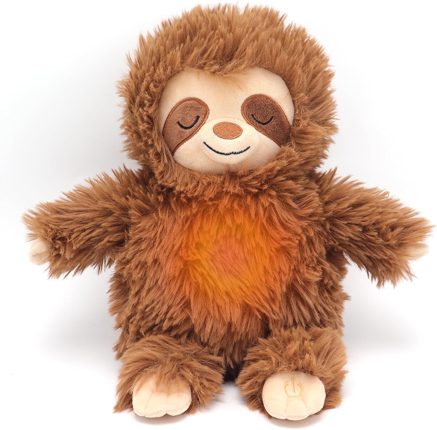 Amazon.com: Breathing Stuffed Animal Sloth Plush 11.8 inch Soothing ...
