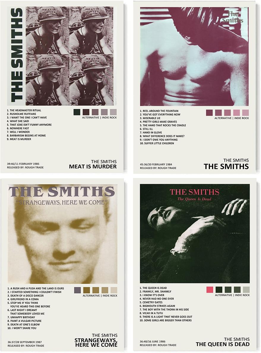 Amazon.com: TOBIANG The Smiths Music Album Cover Poster (Set of 4 ...