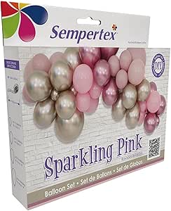 Amazon.com: SEMPERTEX Balloon Kit Pastel Dusk Pink Fashion Pink Reflex ...
