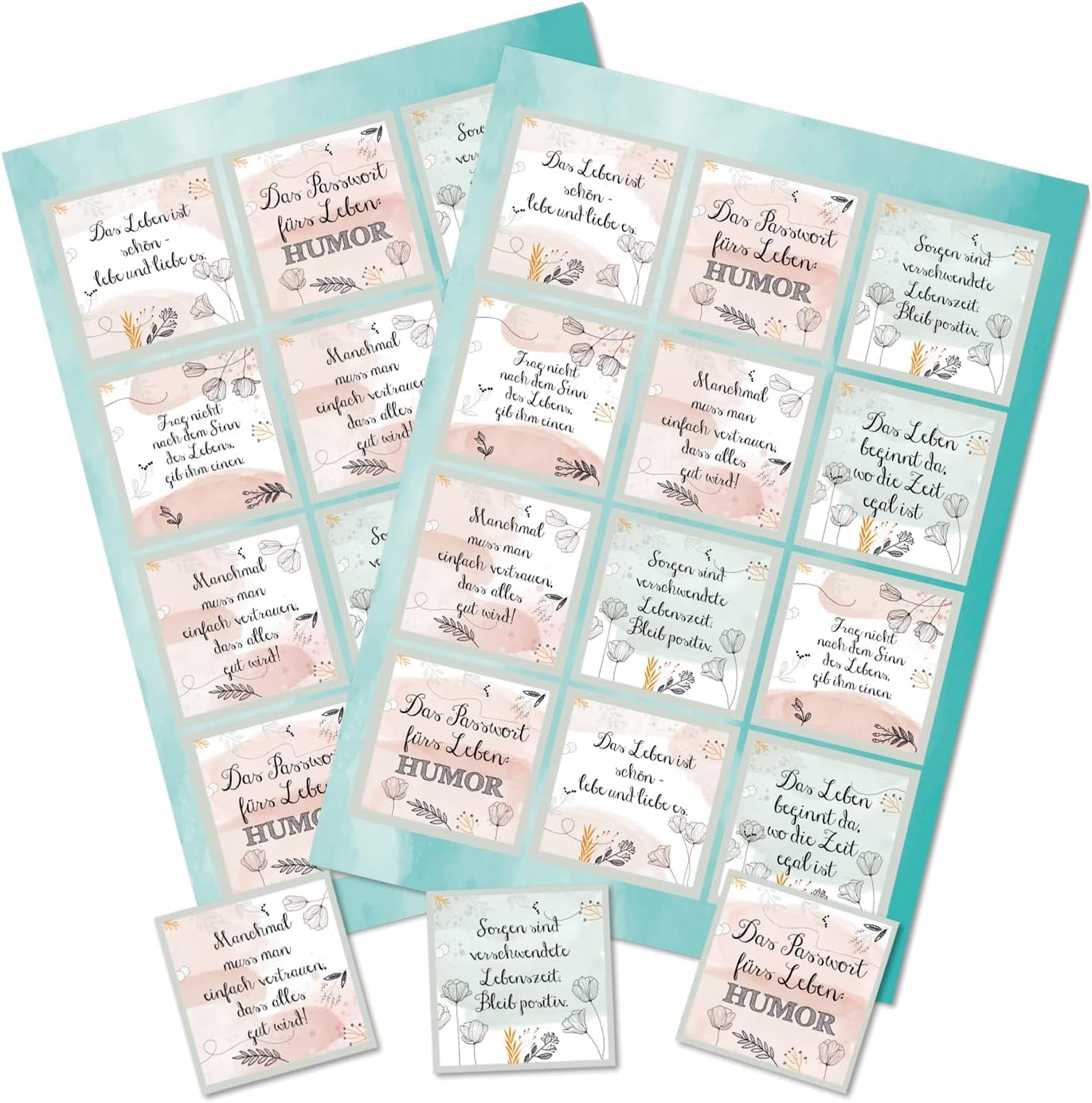 Logbuch-Verlag 25 Sprücheaufkleber Geburtstag Motivation Sprüche ...