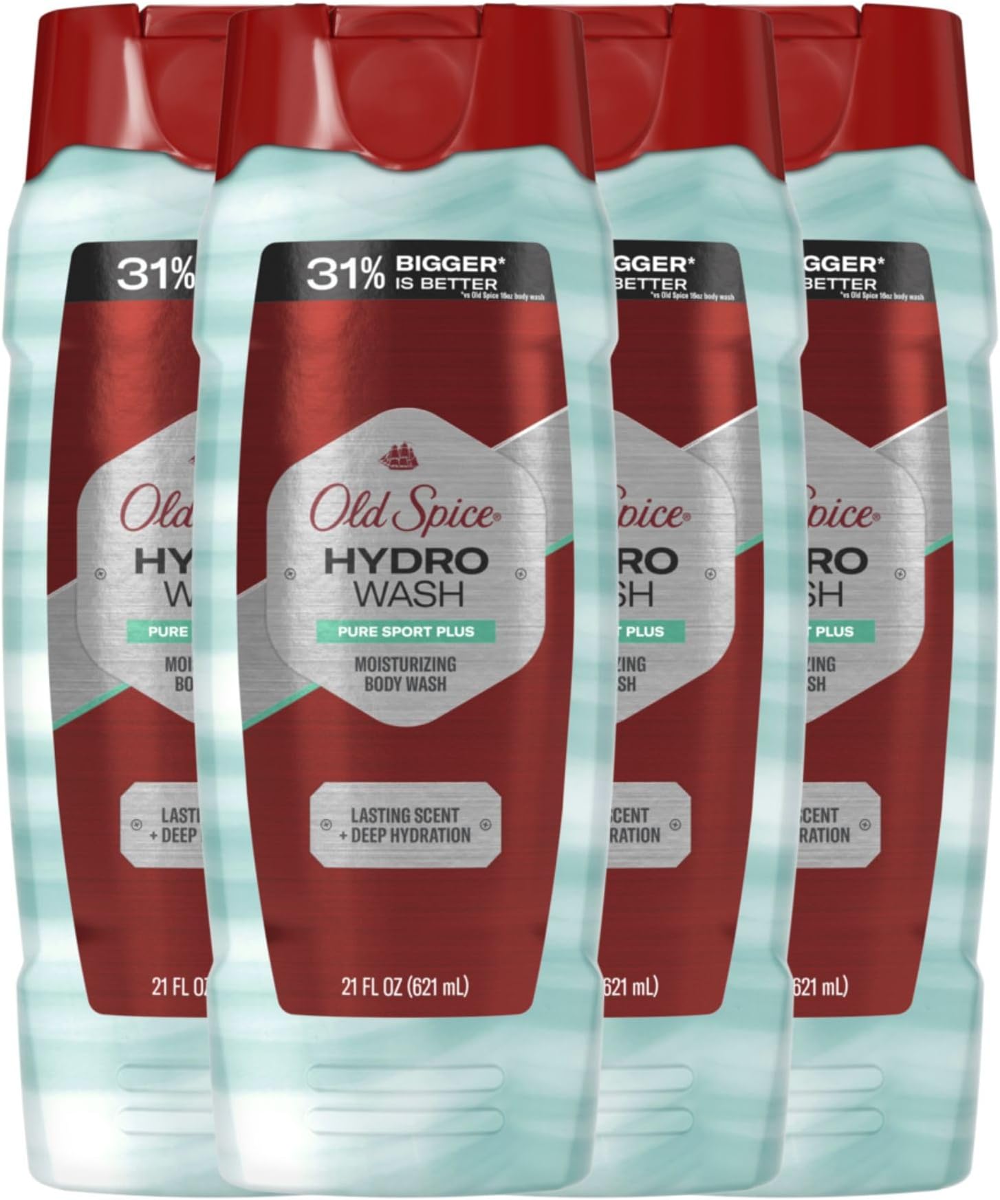 Amazon.com : Old Spice Body Wash Hydro Wash for Men, 2 in 1 Lasting ...