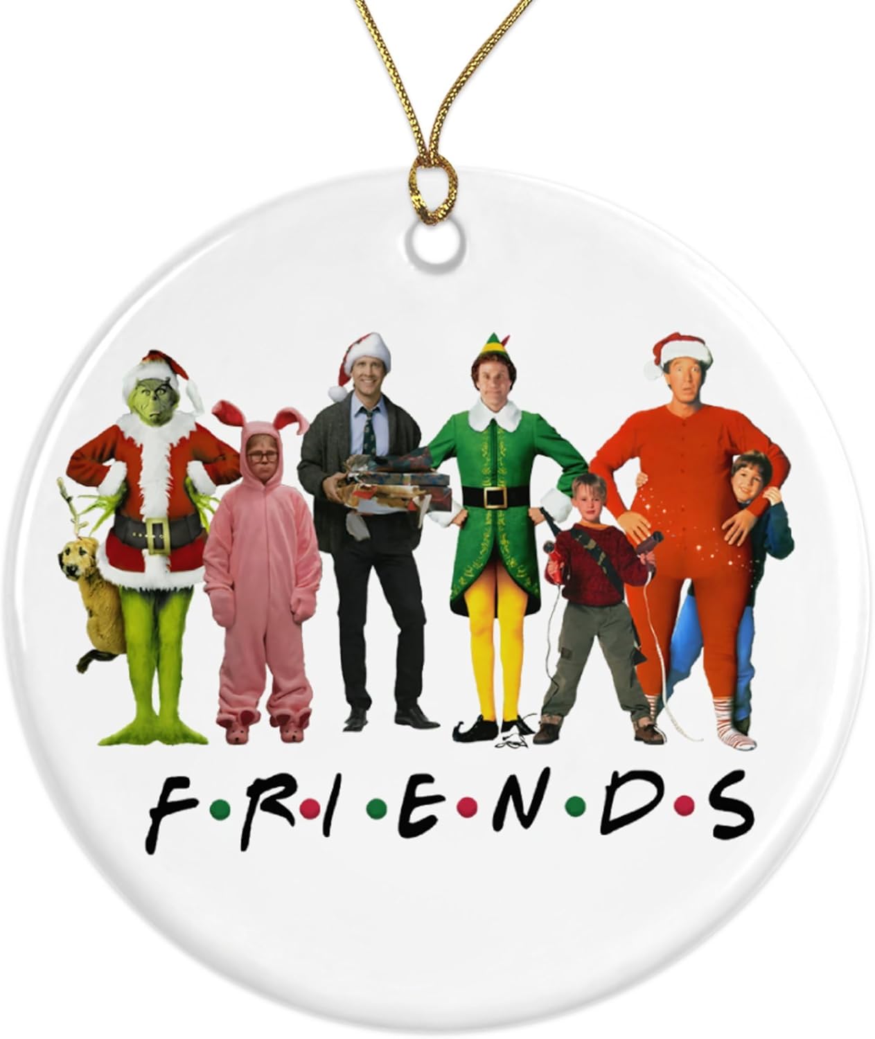 Amazon.com: Friends Christmas Movie Character Christmas Ornament - Pop ...