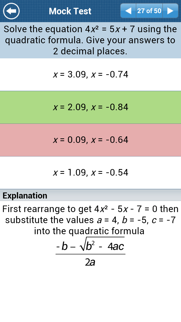 GCSE Maths : Algebra Revision - App on Amazon Appstore