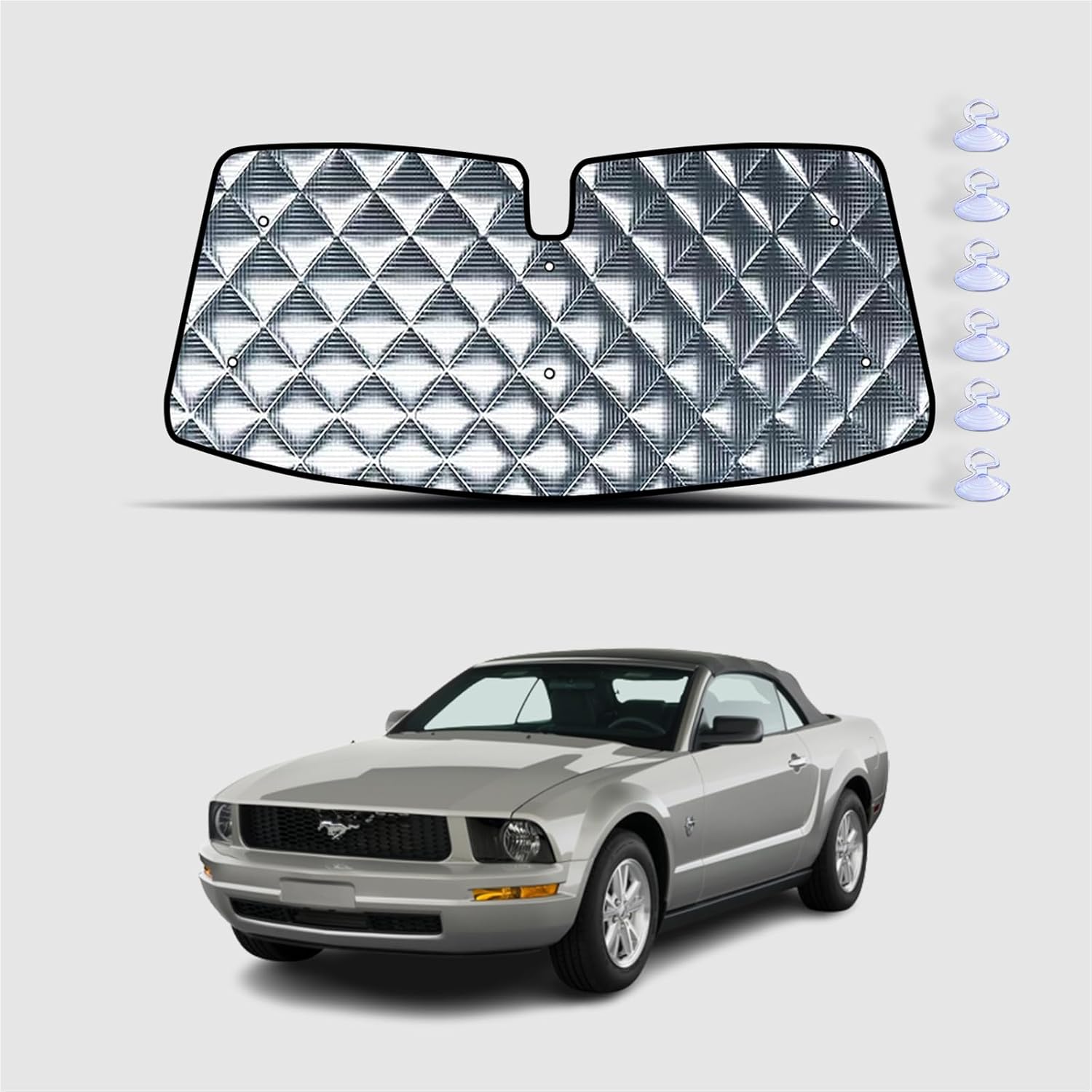 Amazon.com: Pigenius Windshield Sun Shade Compatible with 2005-2009 ...