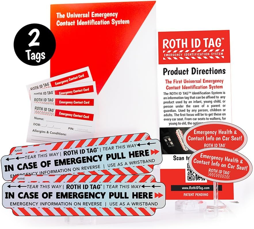 Amazon.com: Original ROTH ID TAG™ Kit | Emergency Contact ...