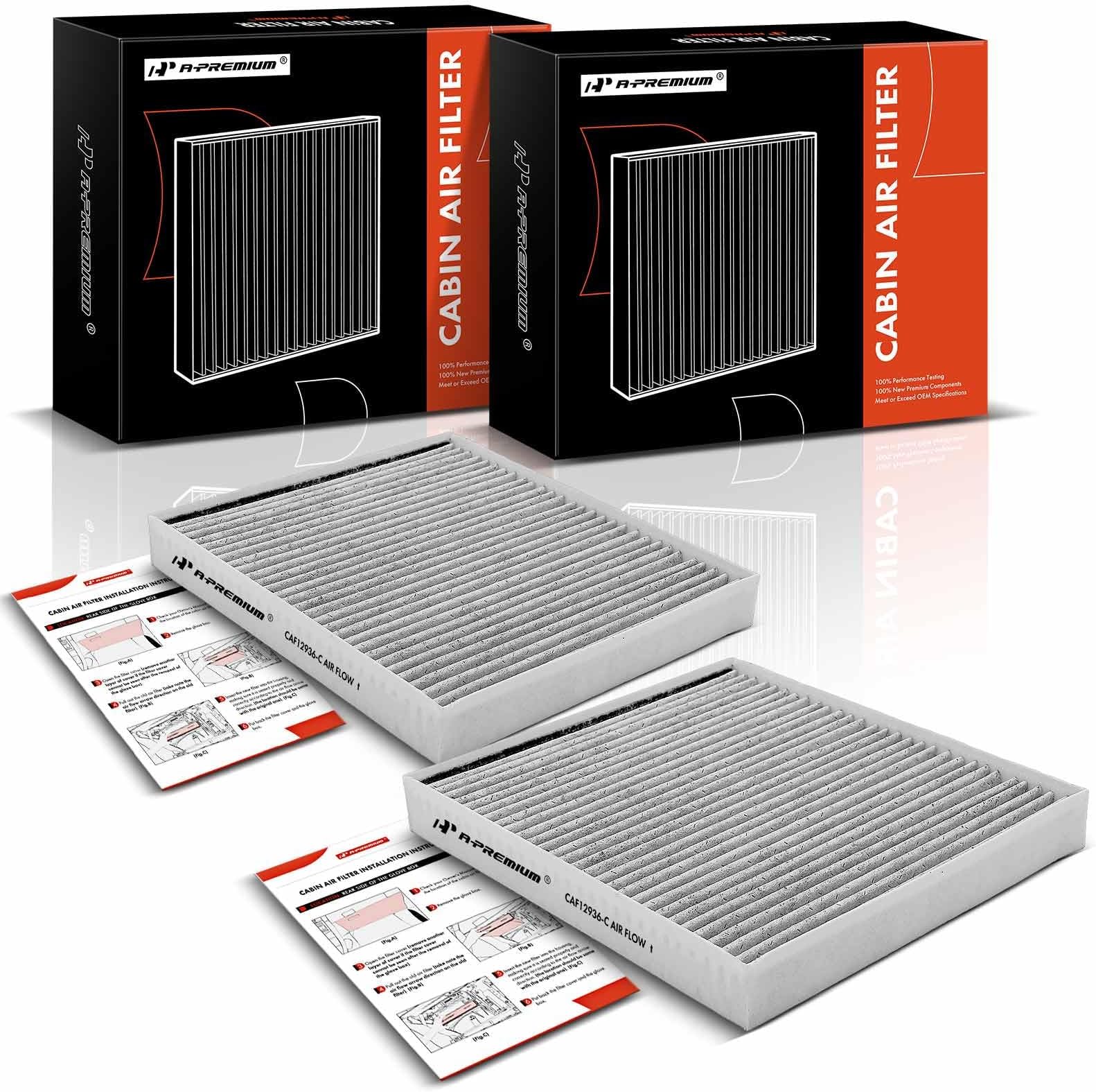 Amazon.com: A-Premium Cabin Air Filter with Activated Carbon Compatible ...