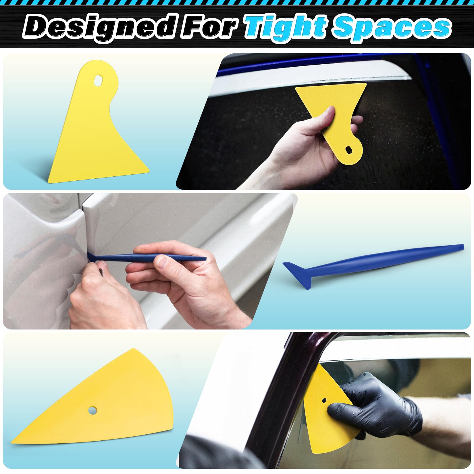 Snapklik.com : 18 Pcs Window Tint Kit, Vinyl Wrap Tool Kit ...