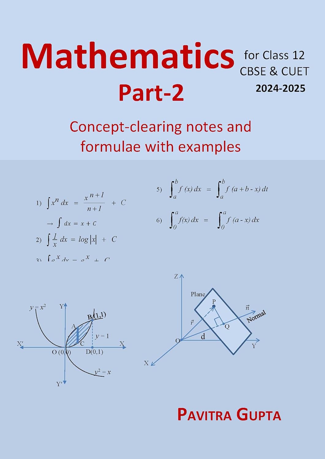 Mathematics for class 12 (CBSE & CUET) Part-2: Concept-clearing notes ...