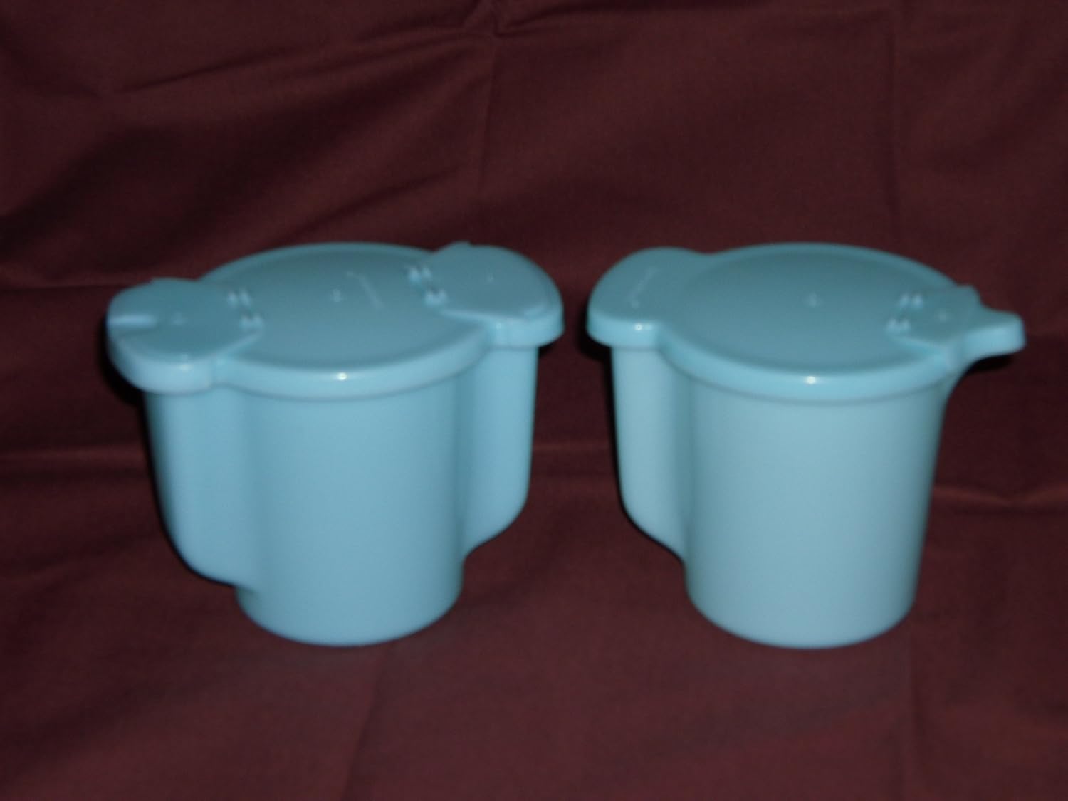 Amazon.com: Tupperware Blue Creamer and Sugar Dish Set w/ Flip Tops ...