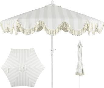 Amazon.com : JONATHAN Y UMB1001L Collins 9 ft. Classic Cottage Fringe ...