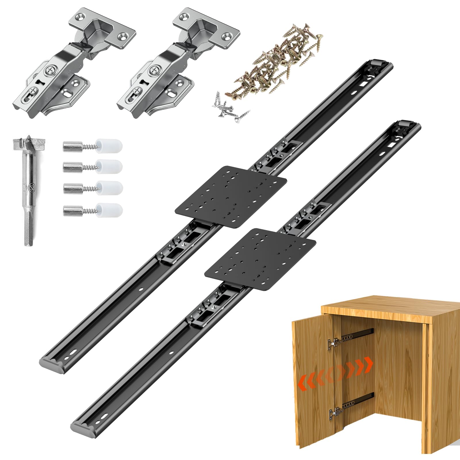 Pocket Door Hardware, Pocket Door Slides for Cabinet Door and Inset ...