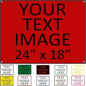 Amazon.com: Custom Signs Outdoor Metal, Aluminum Weatherproof, 24x18 ...