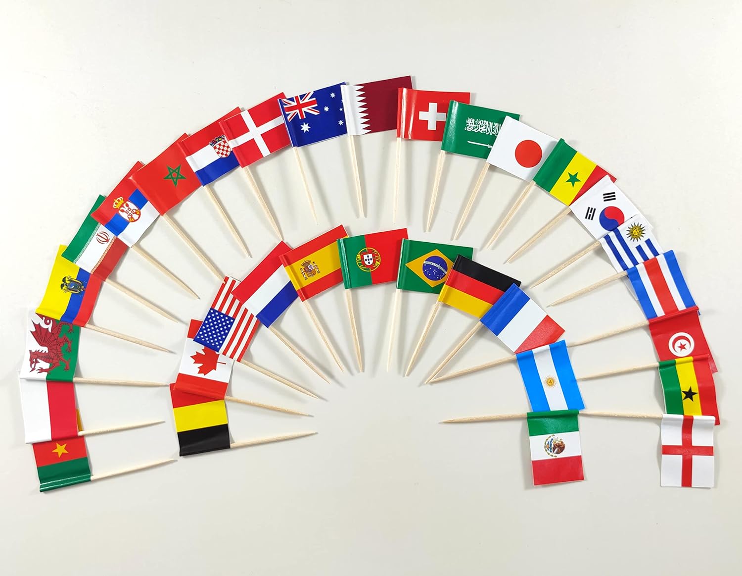 Amazon.com | QQSD World Cup Toothpick Flag Small Mini 2022 World Cup ...