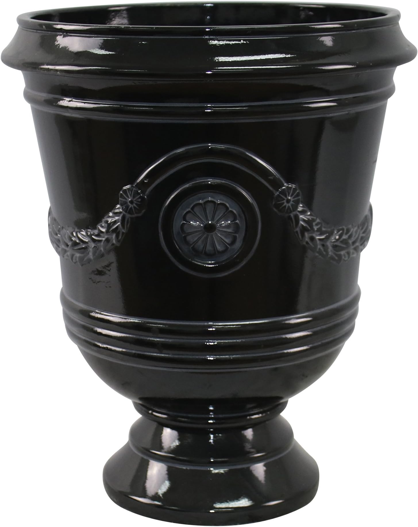 Amazon.com : Tusco Products UR01BK Urn Small Garden Planter, 17-inch ...