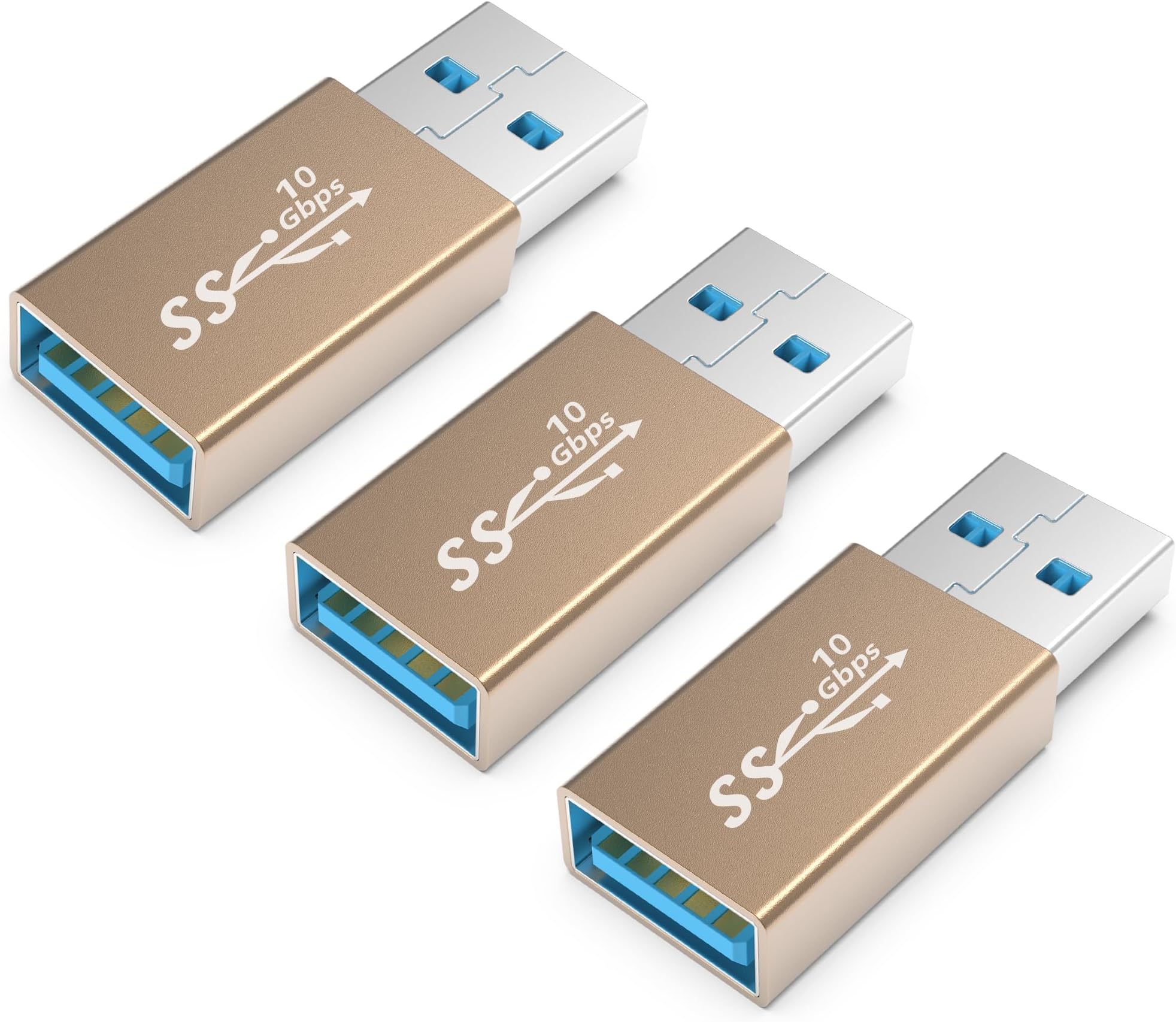 Amazon.com: sovunis 3Pack USB Coupler Male to Female USB 3.0 Type A ...