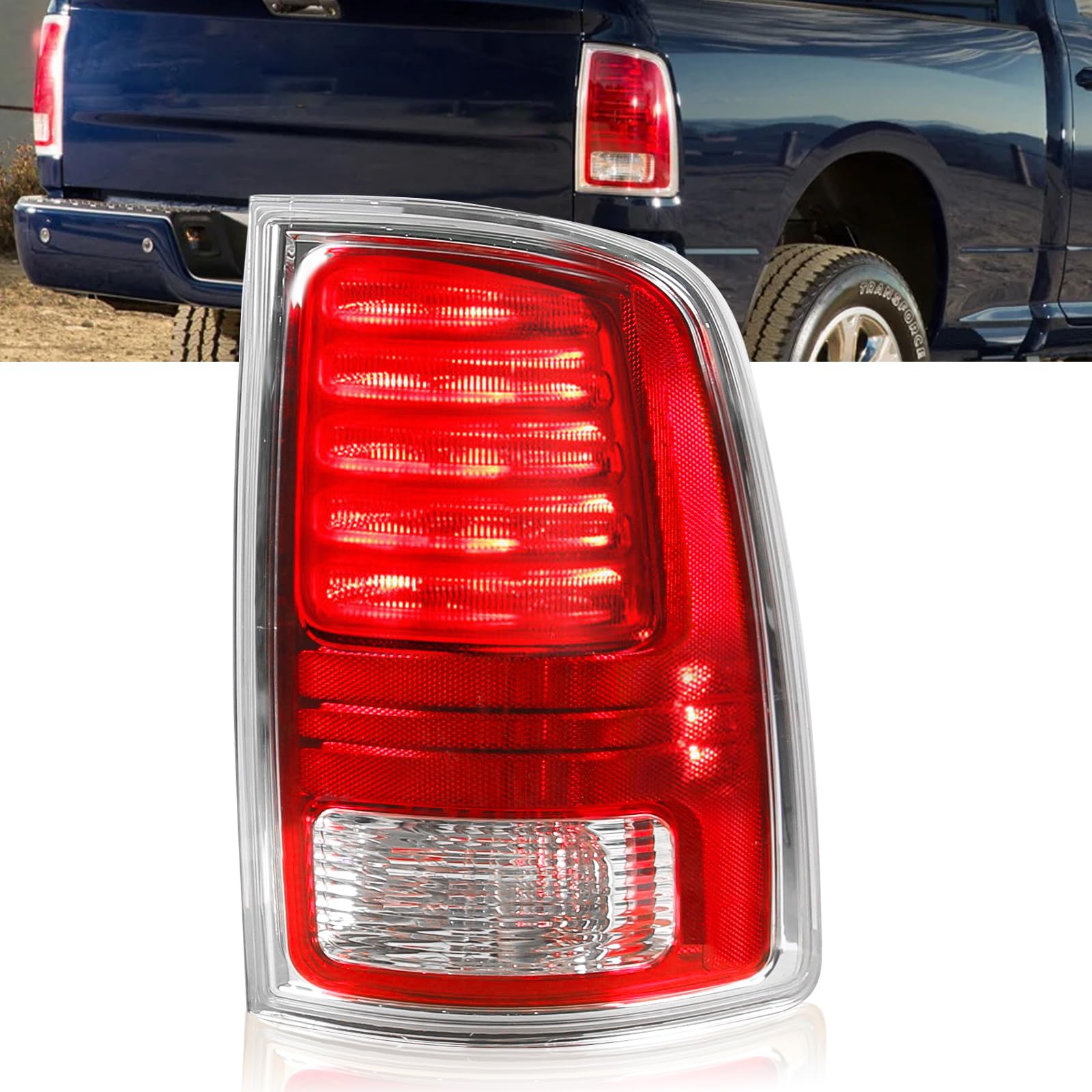 Amazon.com: PARTREE LED Tail Light Assembly Compatible with Ram 1500/ ...