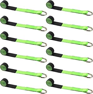 Wowangce 12 Pack Tow Truck Straps Lasso Wheel Lift Straps Lasso Tow ...