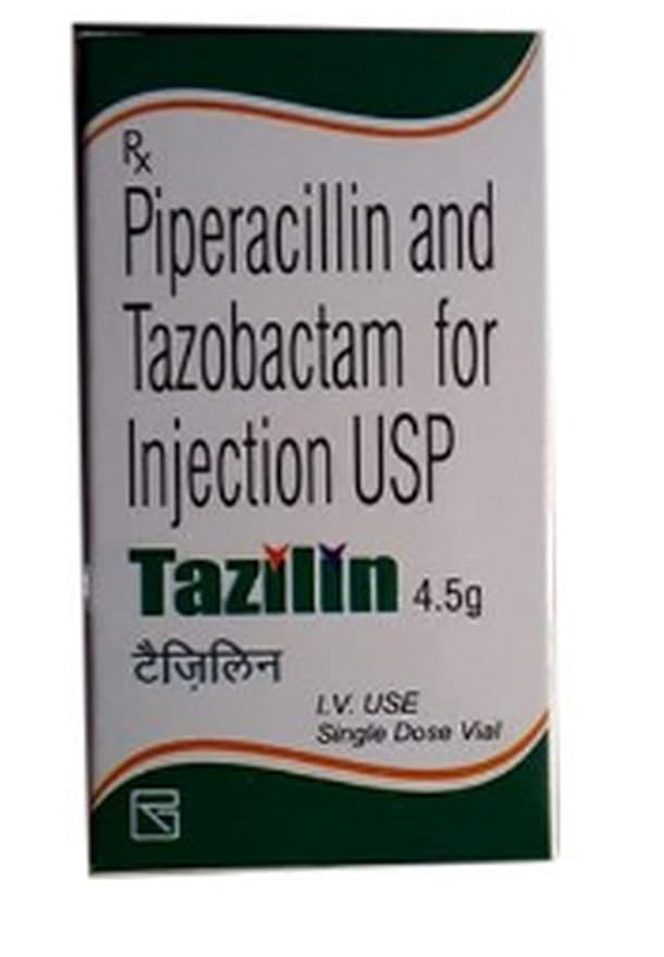 Tazilin 4000mg/500mg - Dry Vial of 30ml Injection : Amazon.in: Health ...