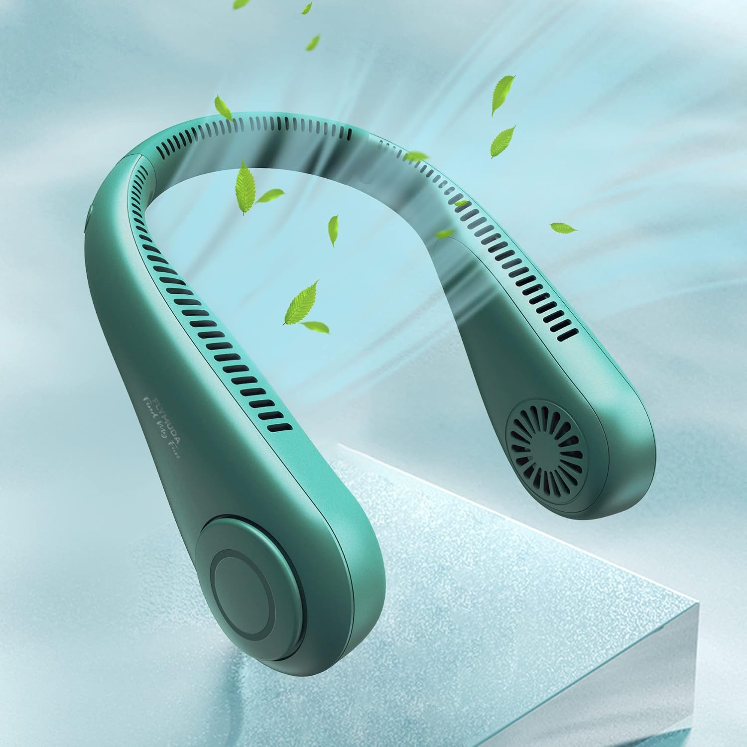 Flymuda Portable Neck Fan - 5000 mAh Rechargeable Battery Bladeless ...