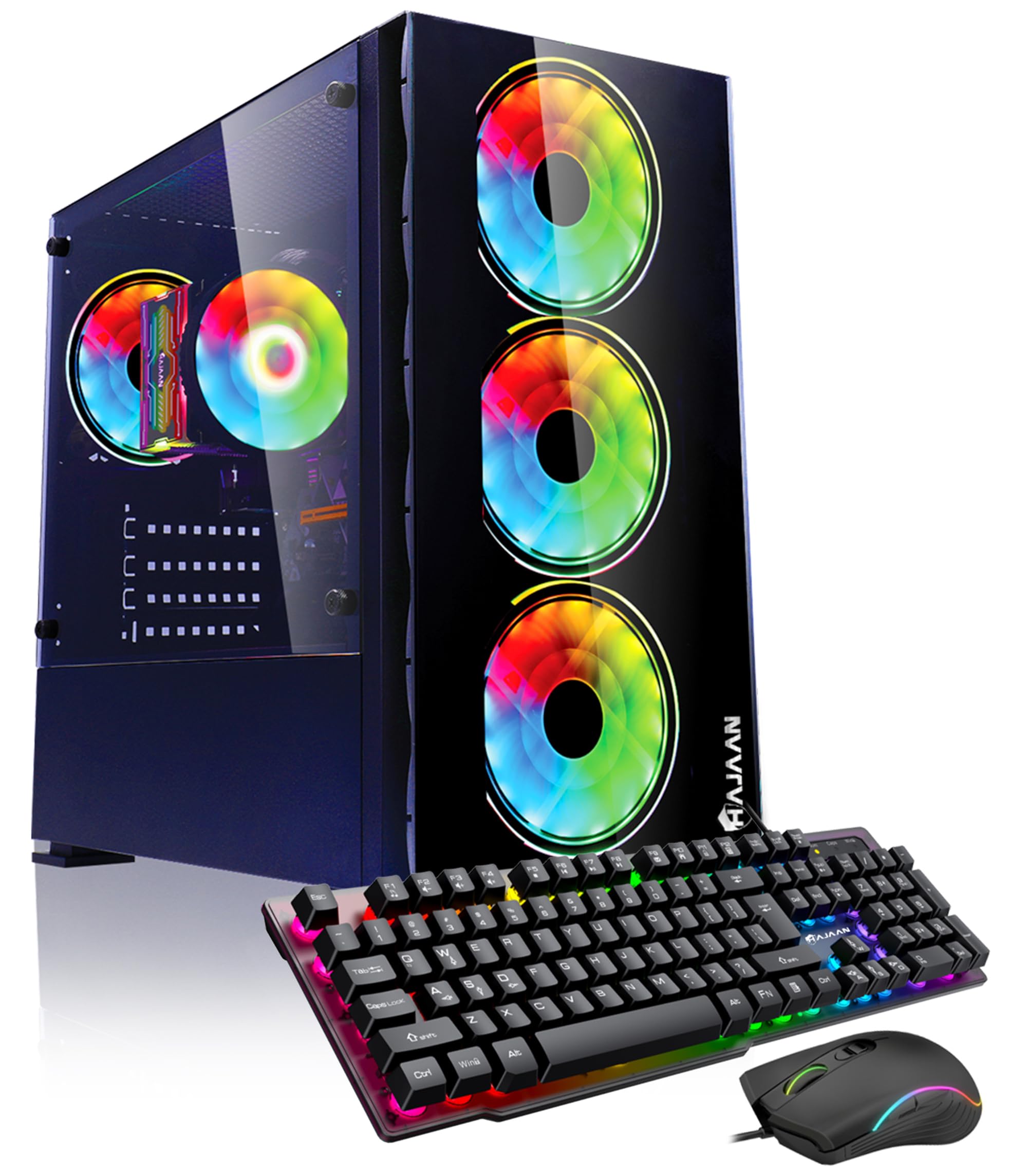HAJAAN Breeze Gaming Desktop Tower PC - Intel Core i7 Processor up to 4 ...